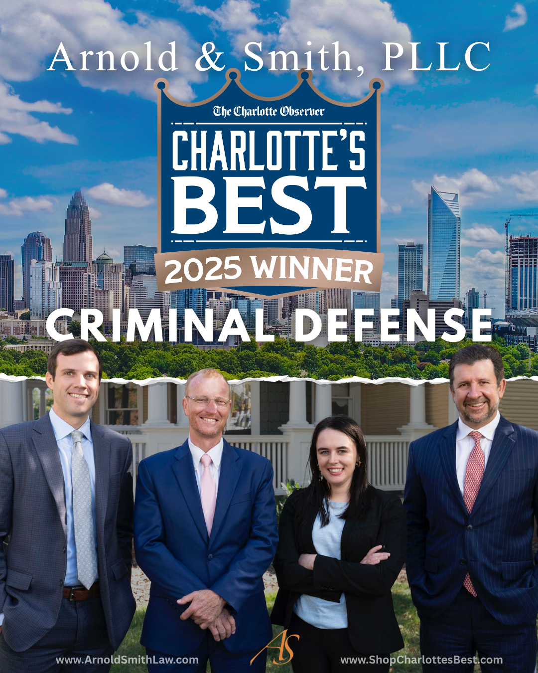 Arnold & Smith, PLLC Named Charlotte’s Best in Criminal Defense 2025 — Charlotte Criminal Lawyer ...